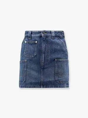 Givenchy Denim Mini Skirt - Multicolor