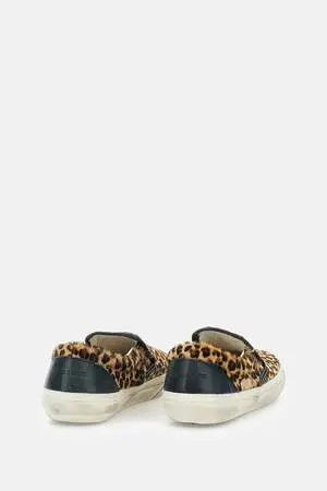 GOLDEN GOOSE Horsy Slip-on Sneakers With Animalier Print