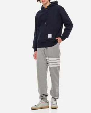 Thom Browne Cotton Hoodie Pullover With Drawstring - Multicolor