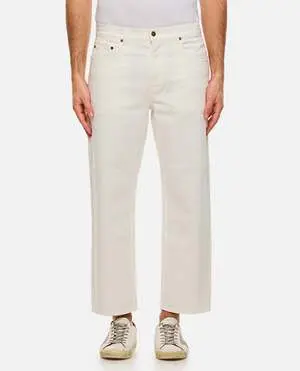 GOLDEN GOOSE Cory Loose Skate Dyed" White Denim Jeans - Multicolor