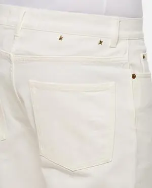 GOLDEN GOOSE Cory Loose Skate Dyed" White Denim Jeans