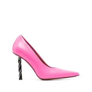 Vetements Hot Leather Pointed Toe High Heel Pumps - Pink