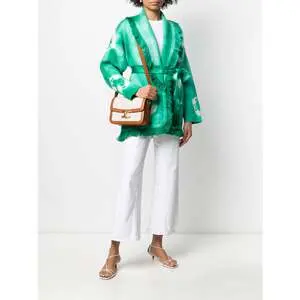 Celine Panelled Leather And Canvas Shoulder Bag