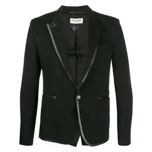 Saint Laurent Wool Blend Blazer - Black