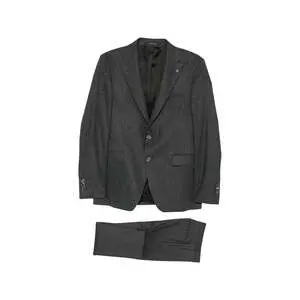 Tagliatore Grey Suits Single Breasted Suits - Gray