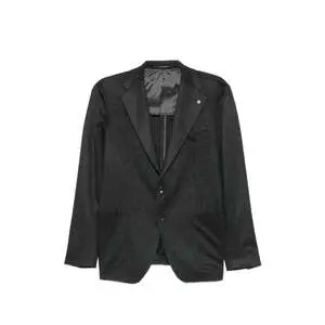 Tagliatore Charcoal Grey Cashmere Blazer