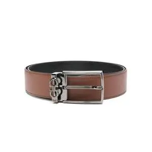 FERRAGAMO Gancini Buckle Belt - Brown