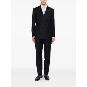 Tagliatore Suits Double Breasted Suits - Blue