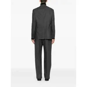 Tagliatore Grey Suits Double Breasted Suits