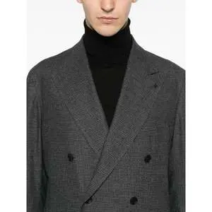 Tagliatore Grey Suits Double Breasted Suits