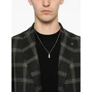 Tagliatore Grey Check Pattern Virgin Wool Blazer