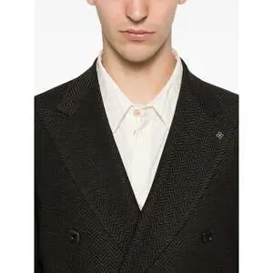 Tagliatore Double-breasted Peak Lapel Blazer