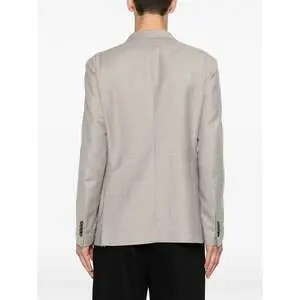 Tagliatore Grey Peak Lapel Double Breasted Blazer