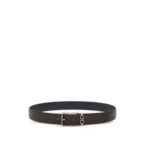 FERRAGAMO Calfskin Belt With Buckle Fastening - Brown