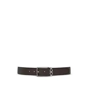 FERRAGAMO Calfskin Belt With Buckle Fastening - Brown