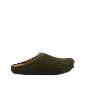 Marni Calf Hair Slip-on Trainers - Green