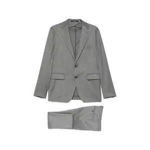 Tagliatore Grey Suits Single Breasted Suits - Gray