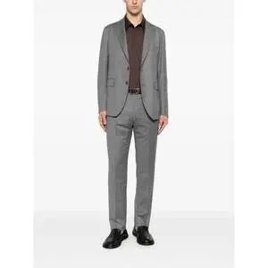 Tagliatore Grey Suits Single Breasted Suits