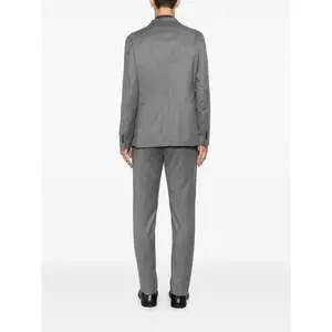 Tagliatore Grey Suits Single Breasted Suits