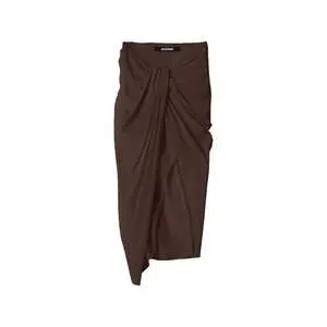 Jacquemus Beachwear Draped Cover-up - Brown