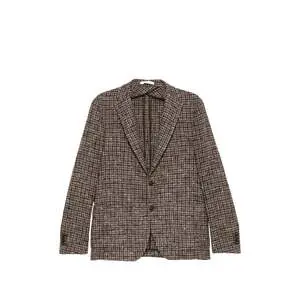 Tagliatore Houndstooth Blazer - Brown