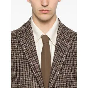 Tagliatore Houndstooth Blazer - Brown
