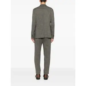 Tagliatore Grey Suits Double Breasted Suits