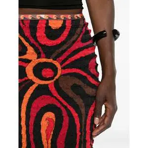 Emilio Pucci Printed Puckered Texture Skirt