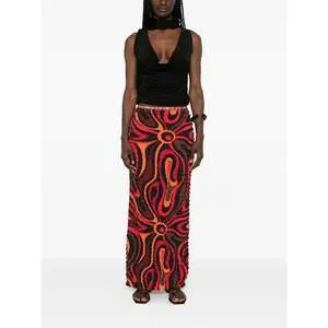 Emilio Pucci Printed Puckered Texture Skirt