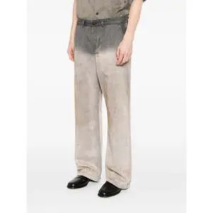 Our Legacy Grey Denim Wide-leg Jeans - Gray