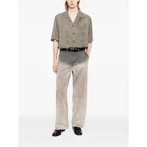 Our Legacy Grey Denim Wide-leg Jeans - Gray