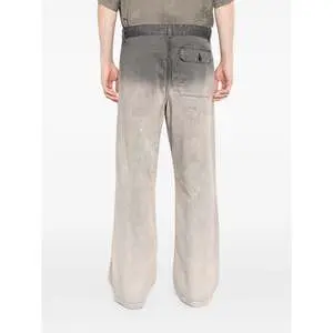 Our Legacy Grey Denim Wide-leg Jeans - Gray