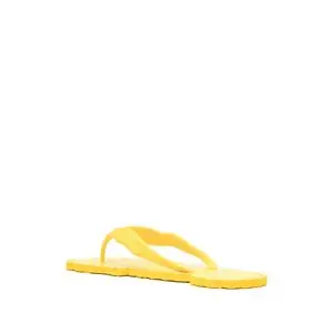 Zimmermann Thong Strap Flat Sole Slip-on Slides - Yellow