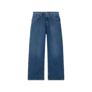 Palm Angels Wide Leg Denim Jeans - Blue