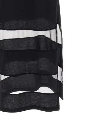 Coperni Striped Sheer Polo Dress