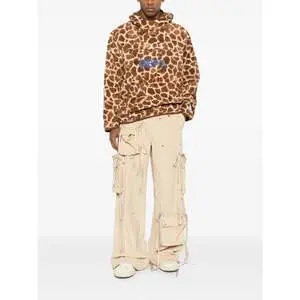GALLERY DEPT. Giraffe Print Fleece Hoodie