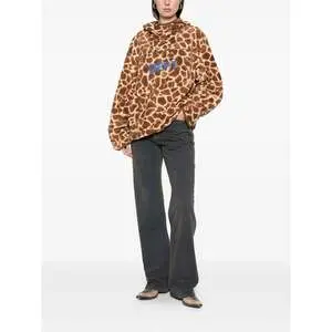 GALLERY DEPT. Giraffe Print Fleece Hoodie