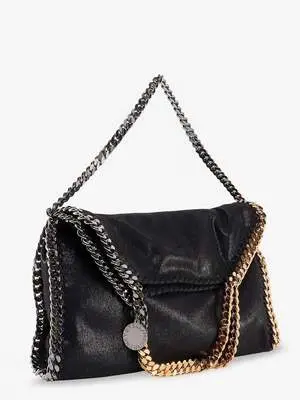 Stella McCartney Falabella Shaggy Deer Shoulder Bag - Black
