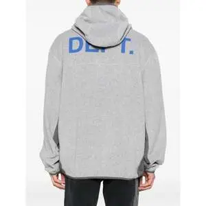 GALLERY DEPT. Grey Logo Print Fleece Hoodie