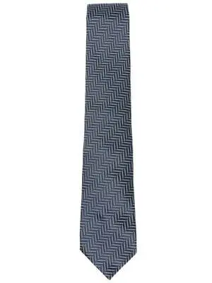 TOM FORD TOM FORD Silk Micro-pattern Neck Tie