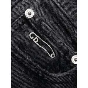 GALLERY DEPT. Grey Denim Wide-leg Jeans With Appliqué Detailing