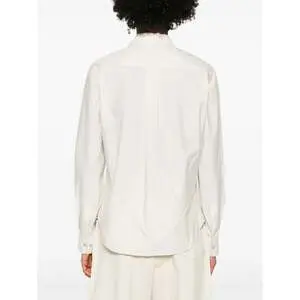 LEMAIRE Silk And Cotton Blend Long Sleeve Shirt - Cream