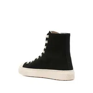 VIVIENNE WESTWOOD Canvas High-top Trainers - Black