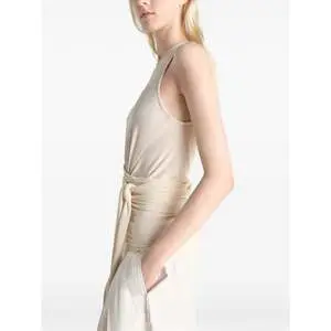LEMAIRE Sleeveless Draped Wrap Top With Tie Detail