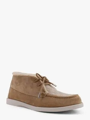 Dior Suede Lace-up Shoes With Oblique Logo