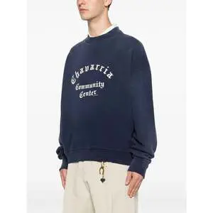 WILLY CHAVARRIA Printed Crew Neck Long Sleeve Sweater
