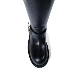 ANN DEMEULEMEESTER Buckle-strap Leather Boots
