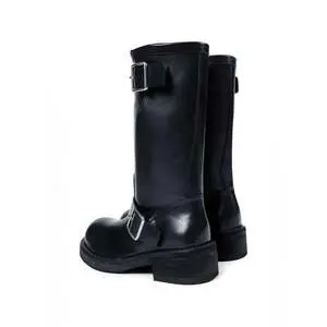 ANN DEMEULEMEESTER Buckle-strap Leather Boots