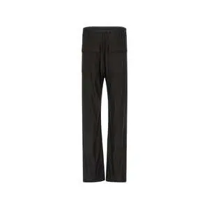 Rick Owens Wide-leg Trousers With Side Snap Buttons - Black