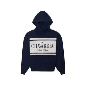 WILLY CHAVARRIA Navy Embroidered Logo Hoodie